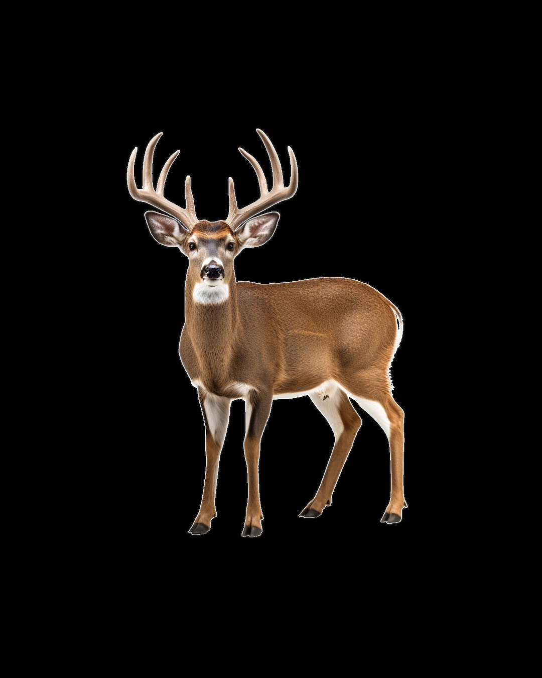 Whitetail Buck Deer PNG - Etsy