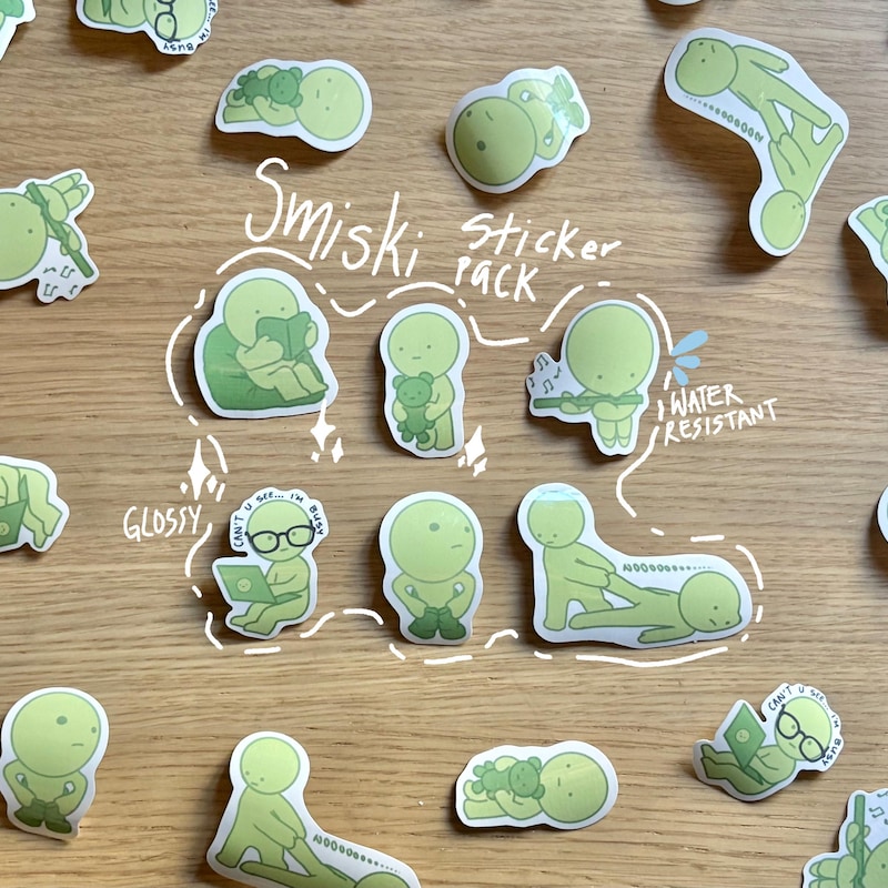 Smiski Stickers - Etsy