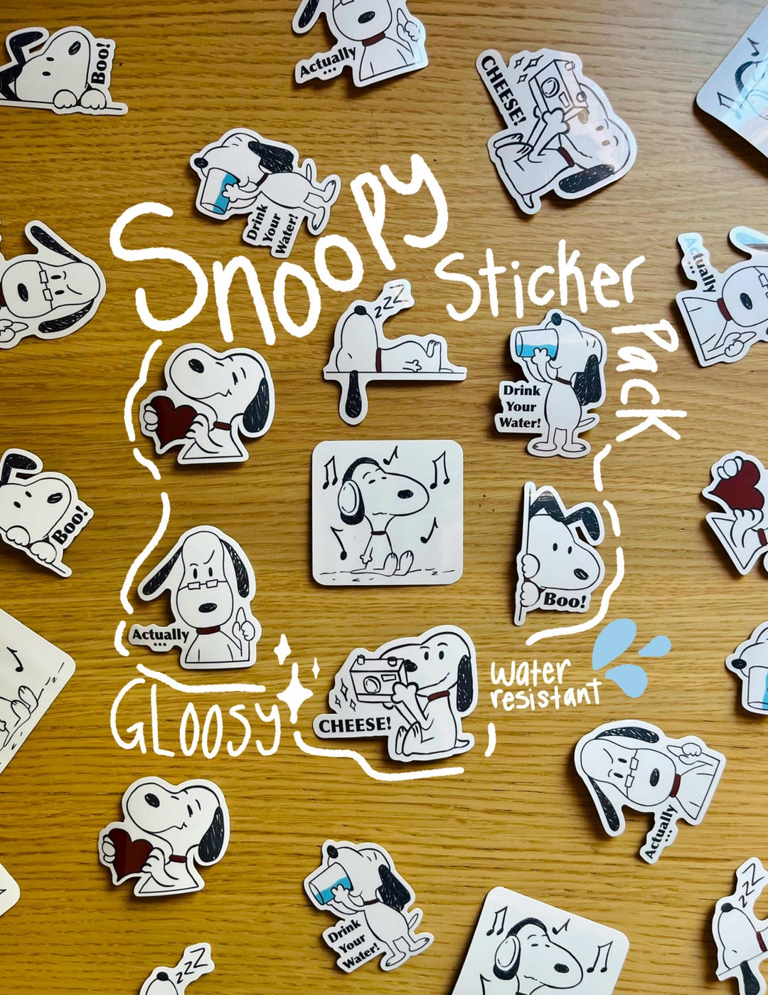 Snoopy Sticker Pack |fanart| - Etsy
