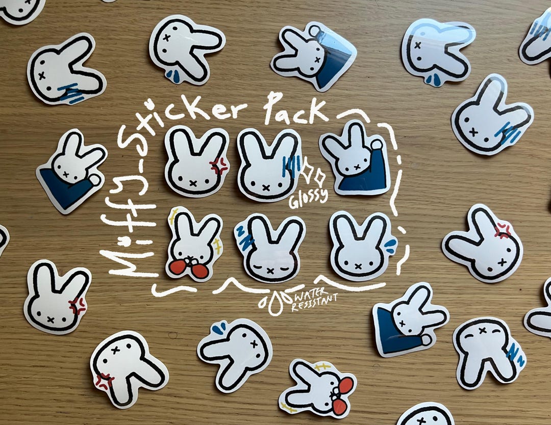 Miffy Sticker Pack |fanart| - B - Etsy