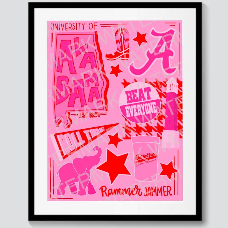 Alabama Poster - Etsy
