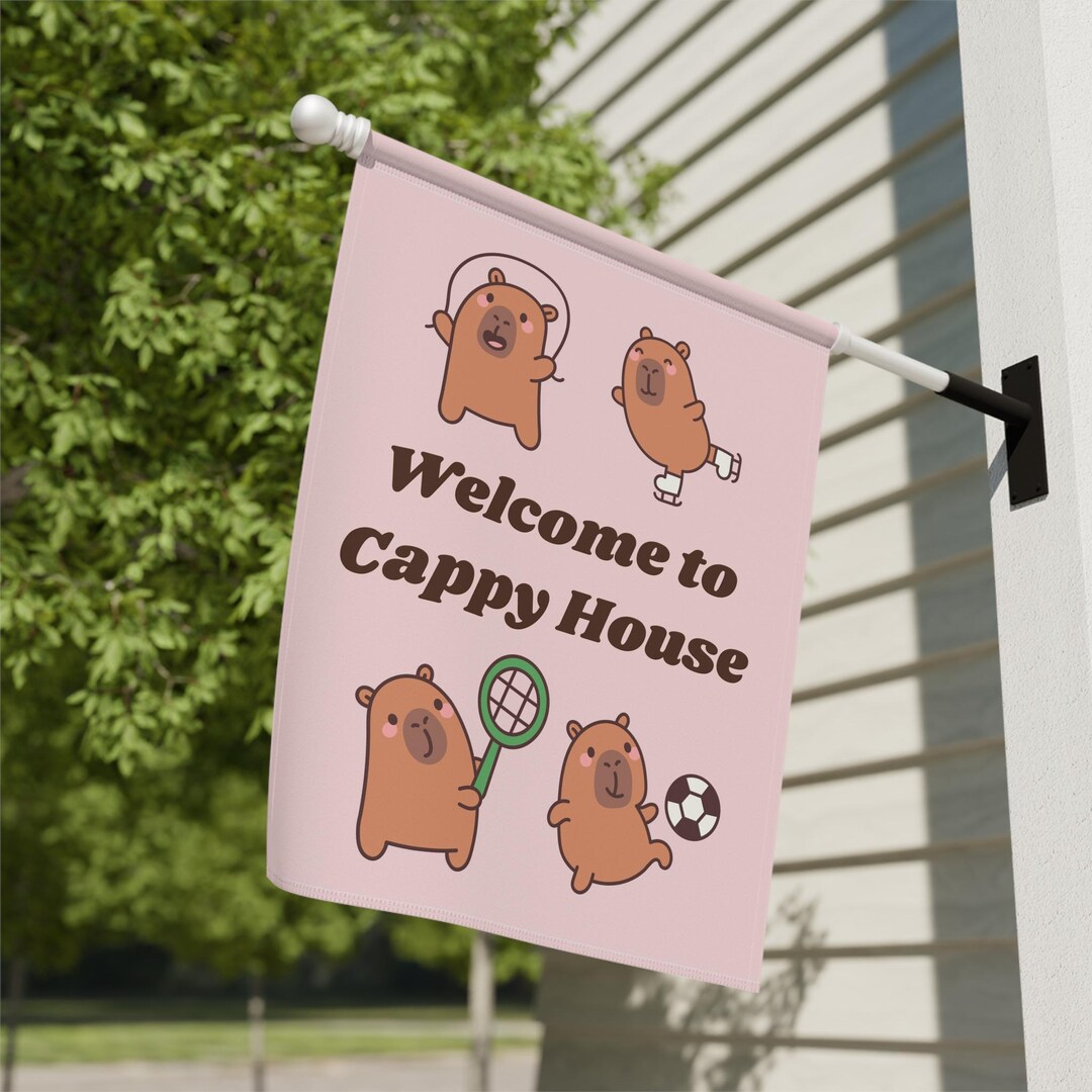 Capybara Garden Decor Cute Animal Yard Sign Funny Outdoor Banner Kids ...
