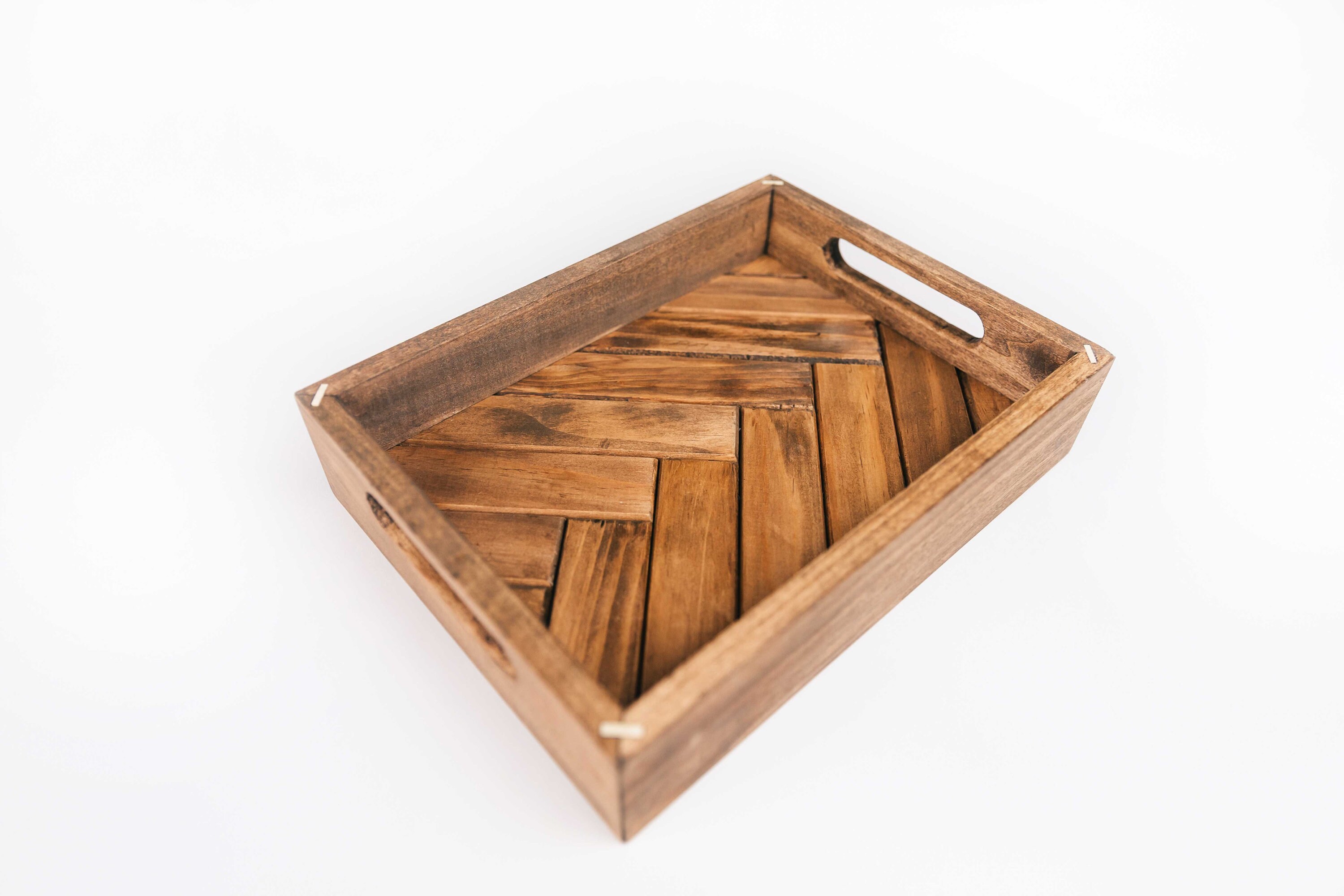 DIY Herringbone Tray Woodworking Kit wood Stain Finish - Etsy