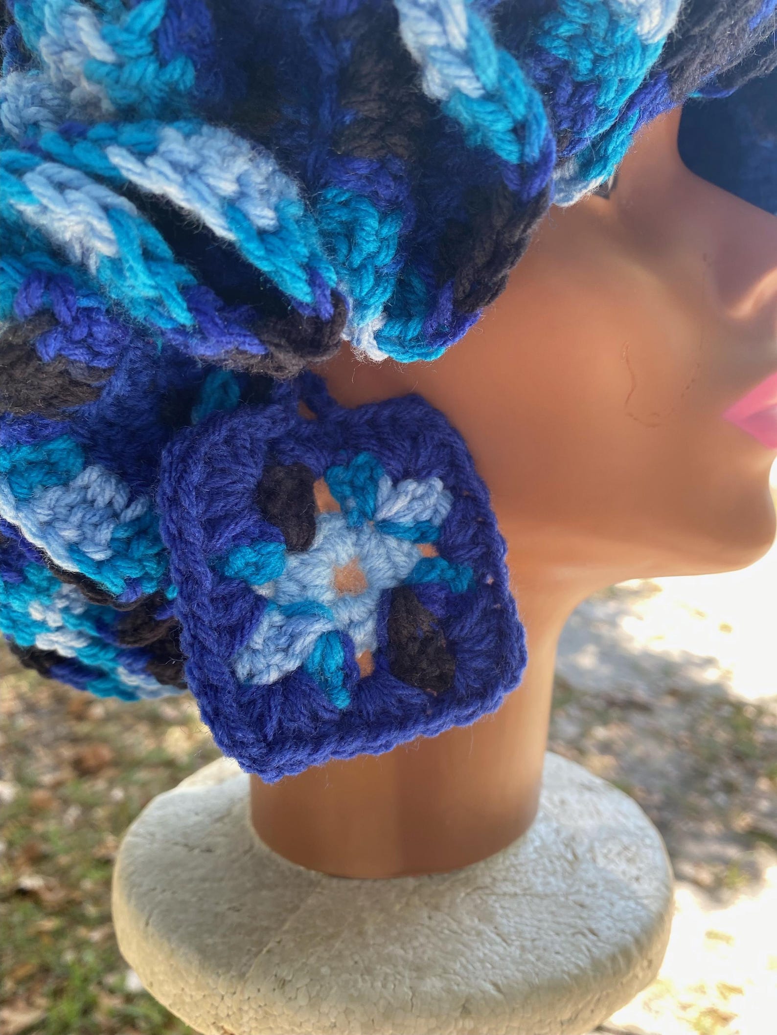 Handmade Beautiful Ruffle Custom Color Crochet Hat and Earring Set - Etsy