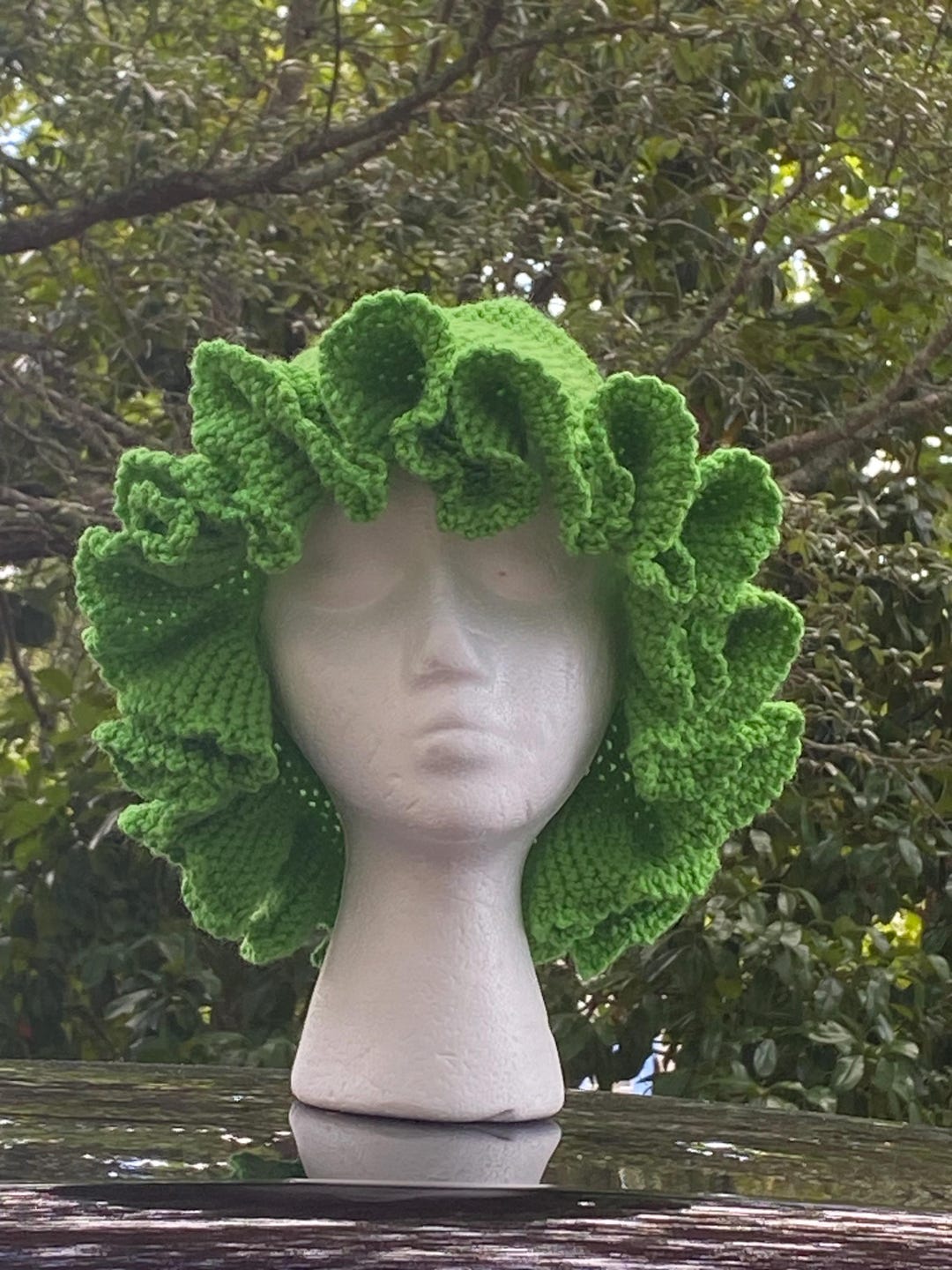 Handmade Ruffle Unique Trendy Custom Crochet Hats Multiple Color ...