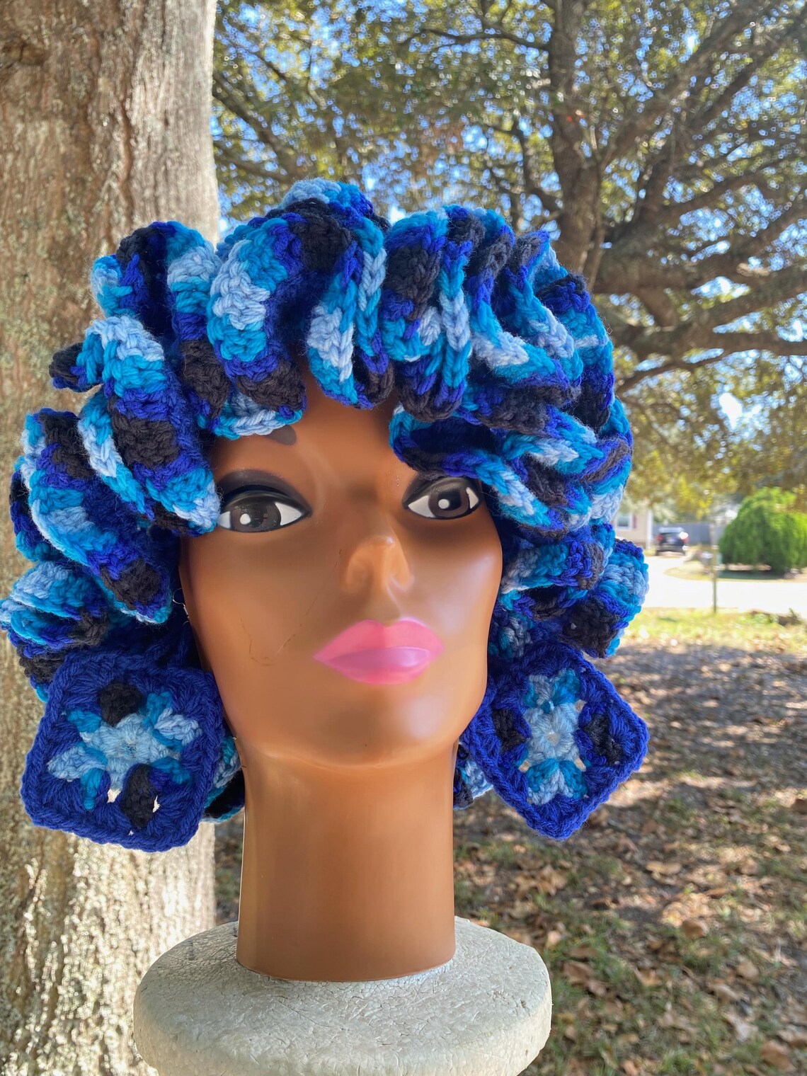 Handmade Beautiful Ruffle Custom Color Crochet Hat and Earring Set - Etsy
