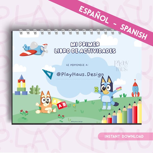 Bluey Busy Book - Etsy