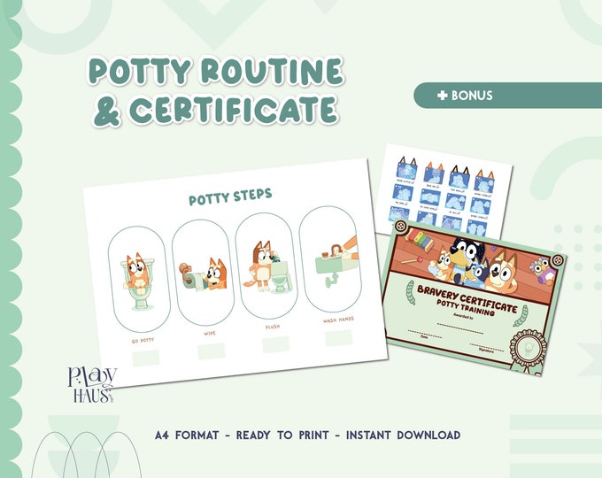 Bluey Potty Training Printable - Etsy