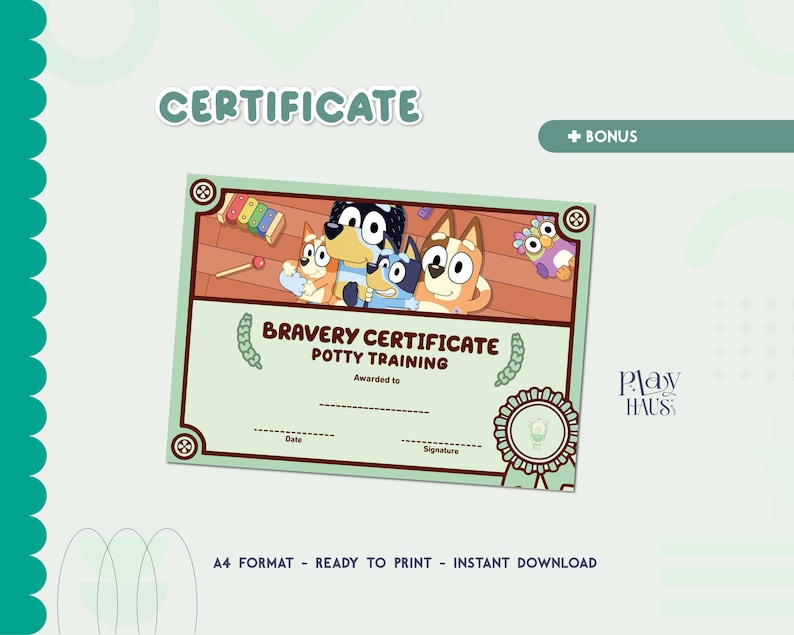 Bluey Potty Training Bluey Bathroom Diseño para ayudar a - Etsy México