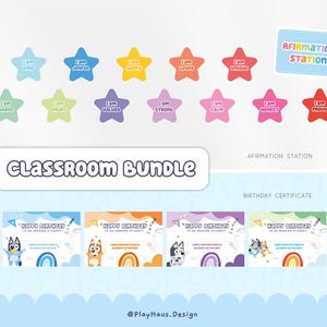Classroom Bundle, Alphabet Posters, Learn to Count, Shapes, Classroom ...