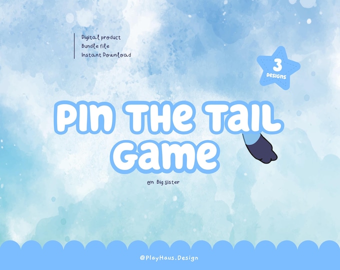 Pin the Tail Game, Pin the Tail Fun Kids Game, Deco Party for Boys ...