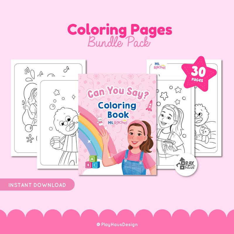 Coloring Sheet Ms Rachel - Etsy