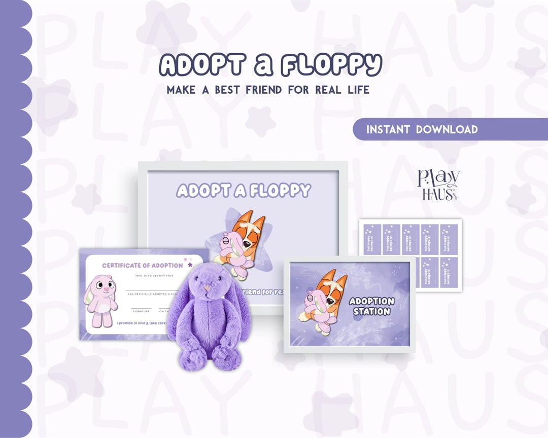 Adoption Certificate Bundle, Adopt a Friend, Party Activity for Kids ...
