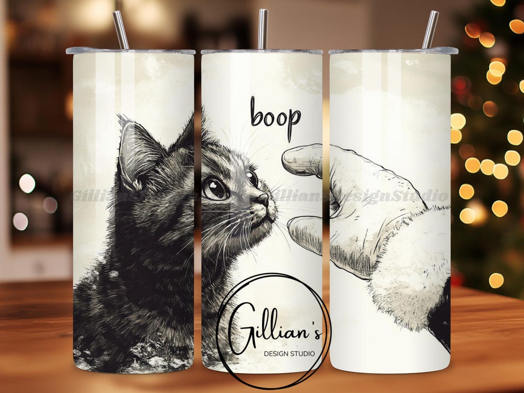 Santa Boop 20 Oz Tumbler Wrap Sublimation Design, Instant Digital ...
