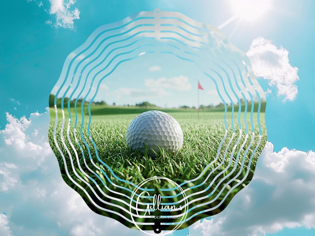 Golf 8 Inch Wind Spinner Sublimation Design, Instant Digital Download ...