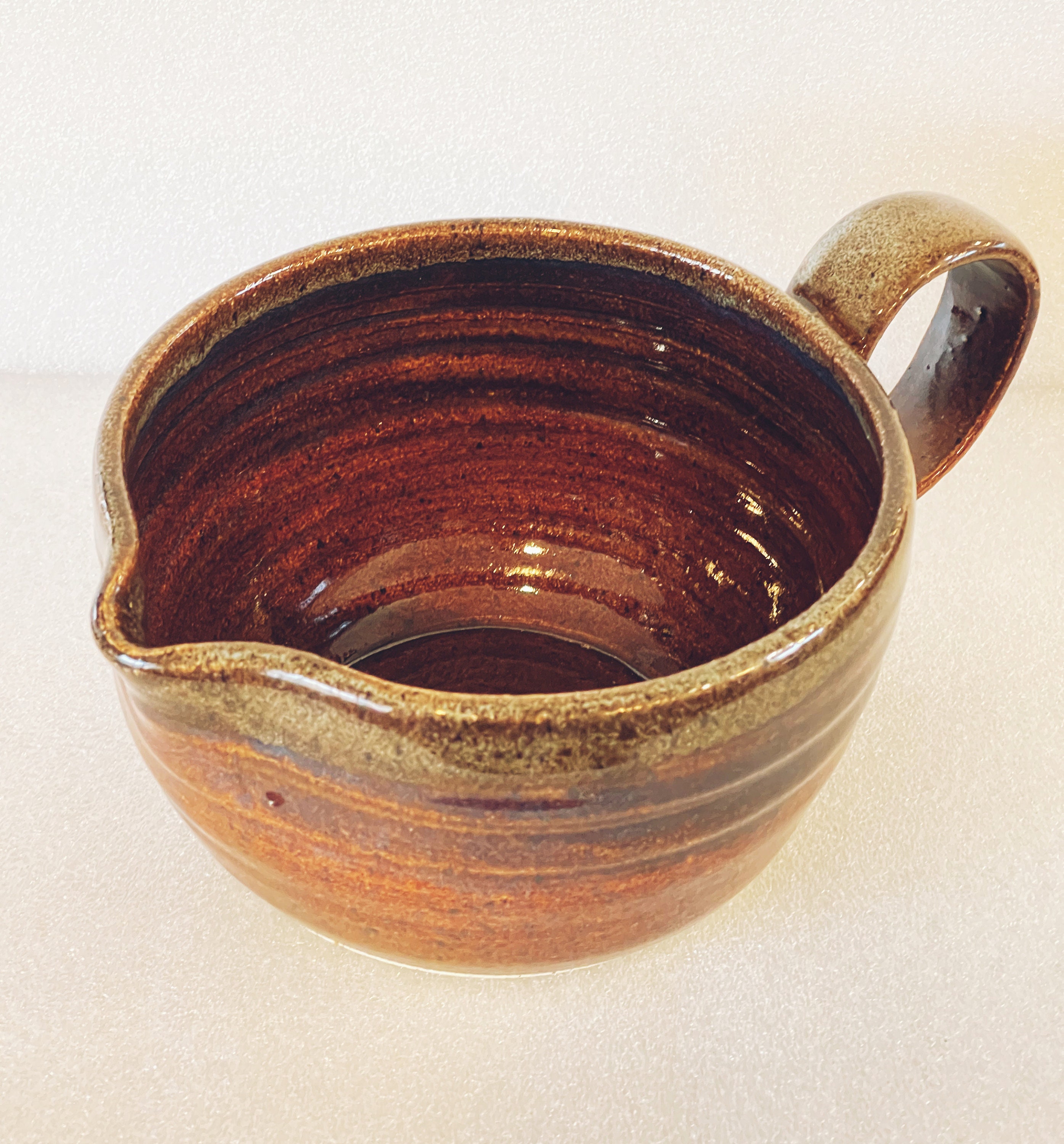 Pottery Batter Bowl Ceramic Pitcher Pottery Bowl With Spout - Etsy