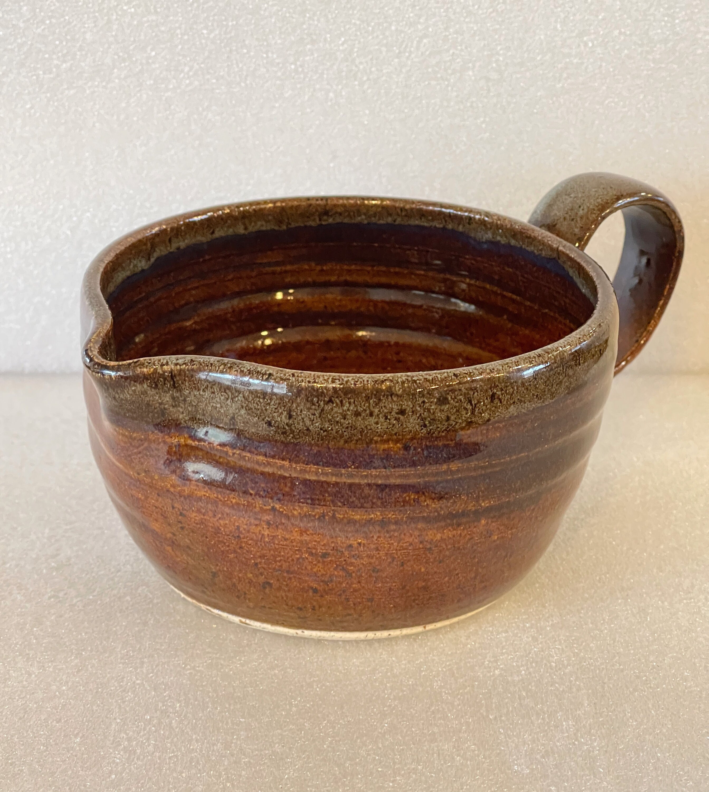 Pottery Batter Bowl Ceramic Pitcher Pottery Bowl With Spout - Etsy