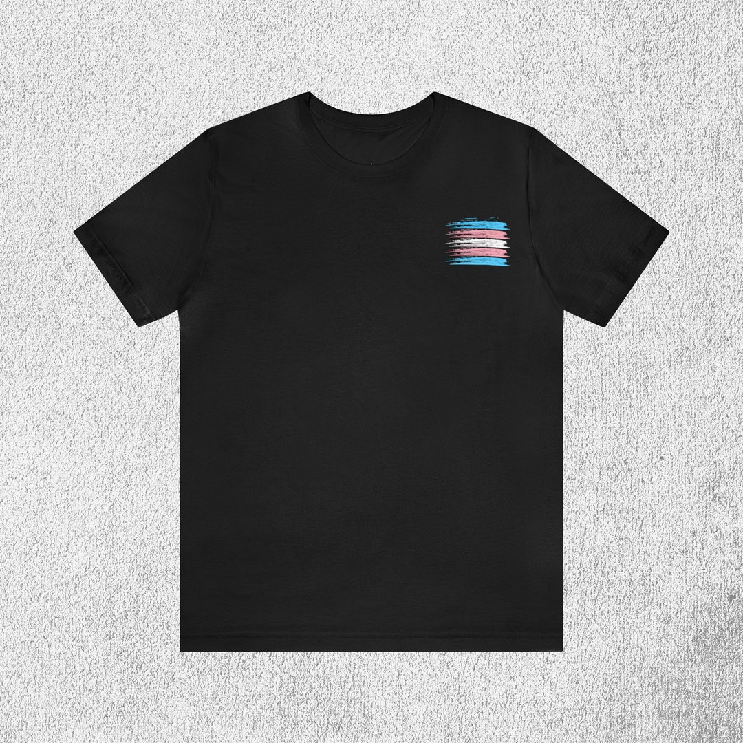 Transgender Flag in Paint Brush Strokes. Subtle yet Braggy : - Etsy