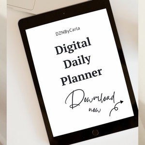 Digital Daily Planner Printable, Daily to Do List, Productivity Planner ...