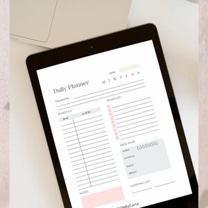 Digital Daily Planner Printable, Daily to Do List, Productivity Planner ...