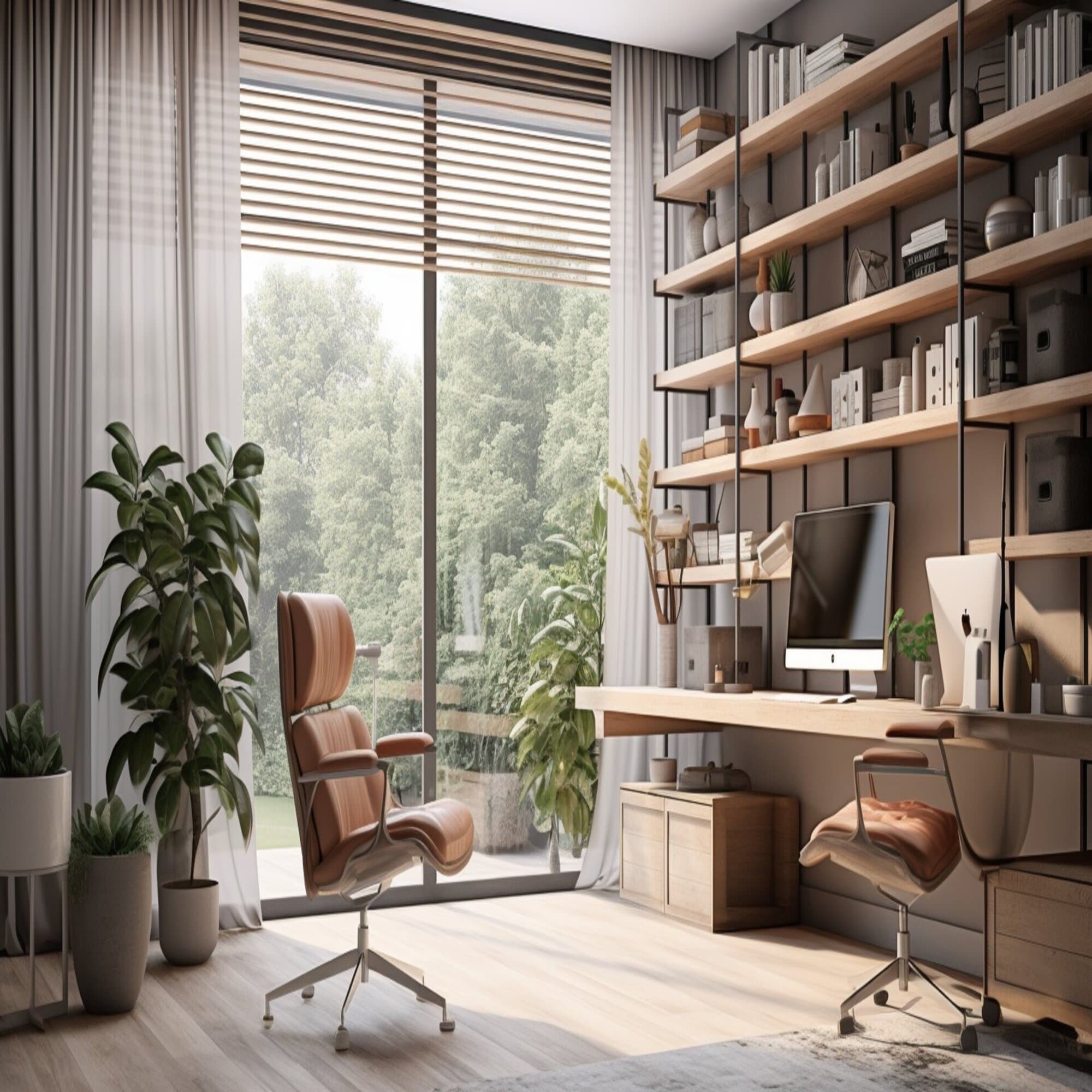 Realistic Home Office Background Set 1 - Etsy