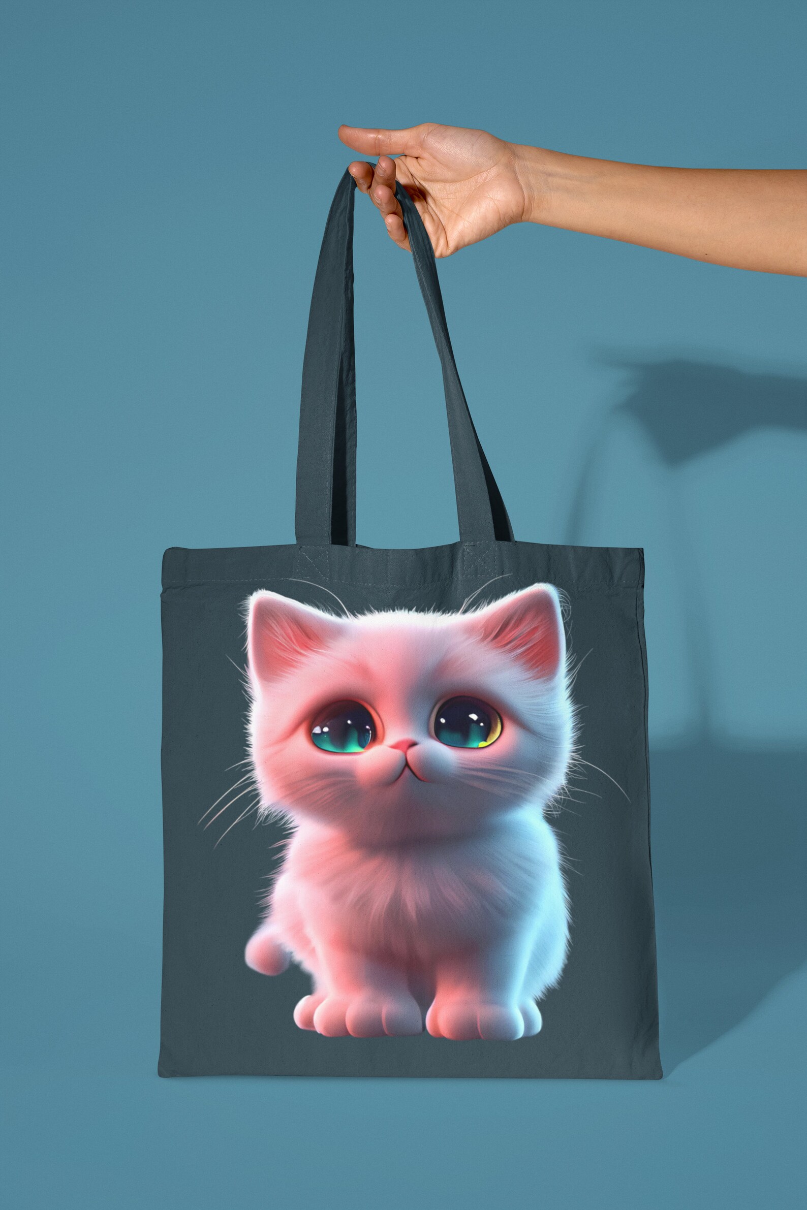 3D Cute Cat Clipart, Cute Cat Png Svg, 3D Cat Art, Cat Clipart, Wall ...