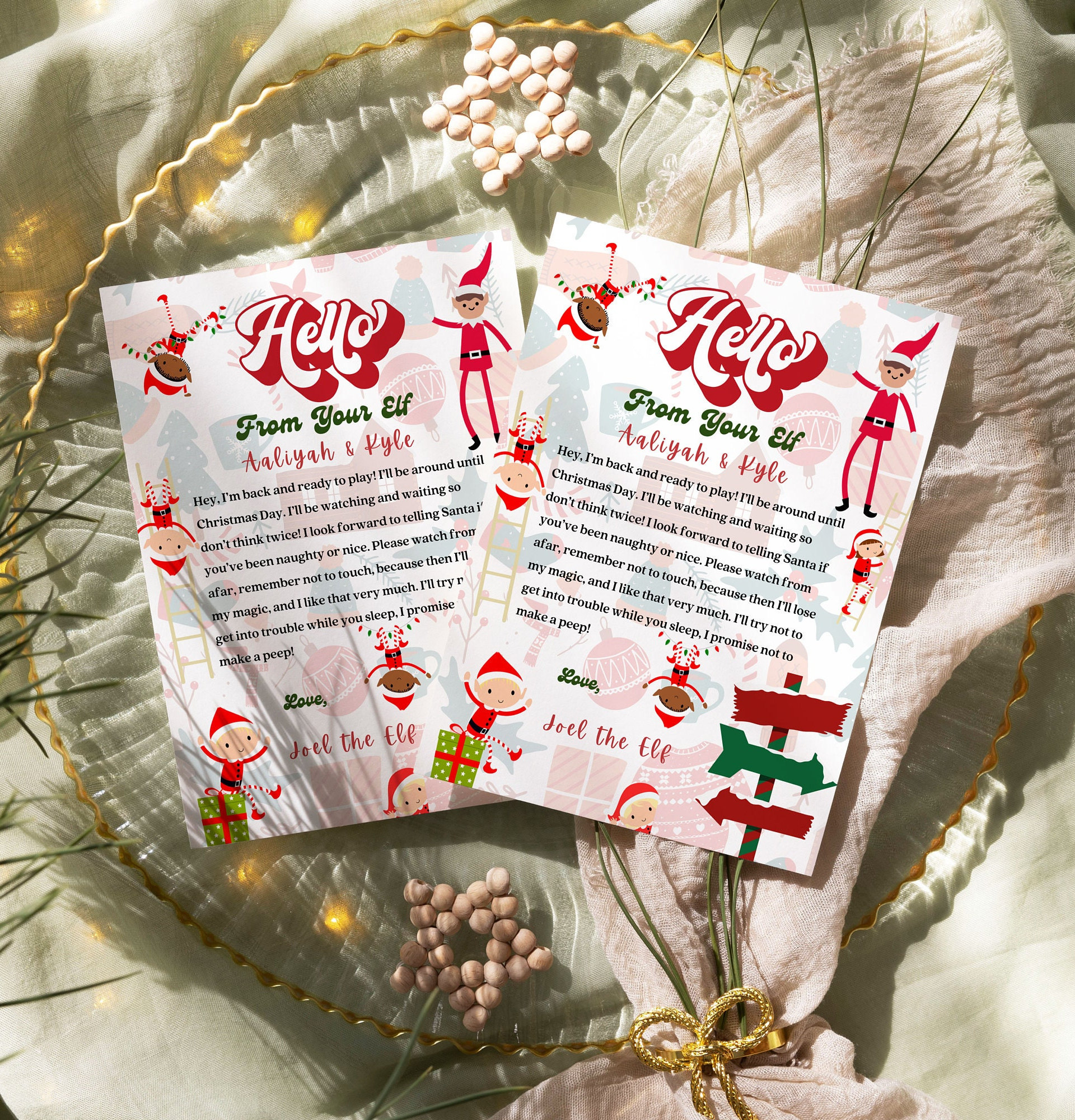 Elf Arrival Letter Editable Elf Welcome Letter Printable - Etsy