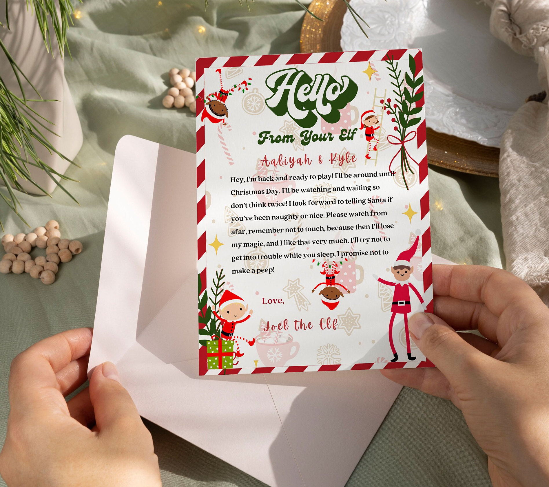 Elf Arrival Letter Editable Elf Welcome Letter Printable - Etsy