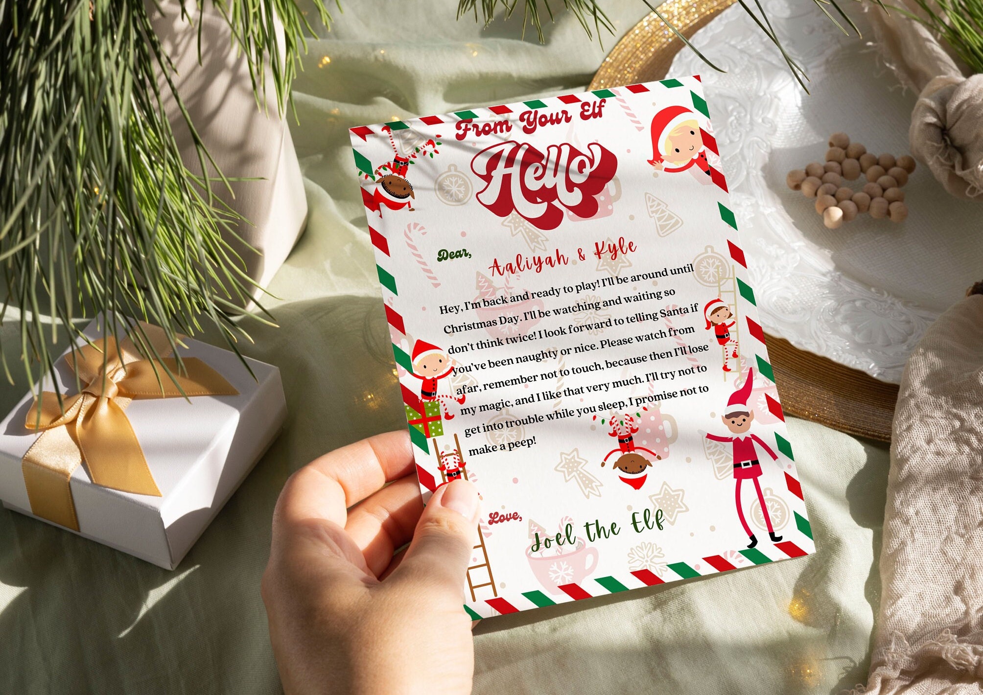 Elf Arrival Letter Editable Elf Welcome Letter Printable - Etsy
