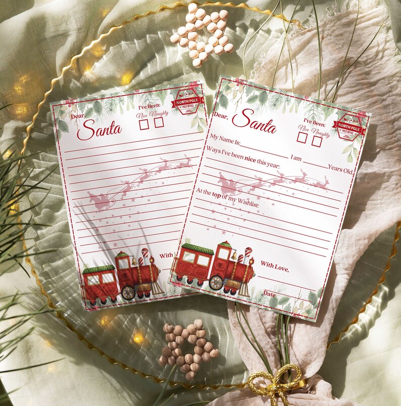 Editable Letter to Santa Printable Dear Santa Letter North Pole Mail ...
