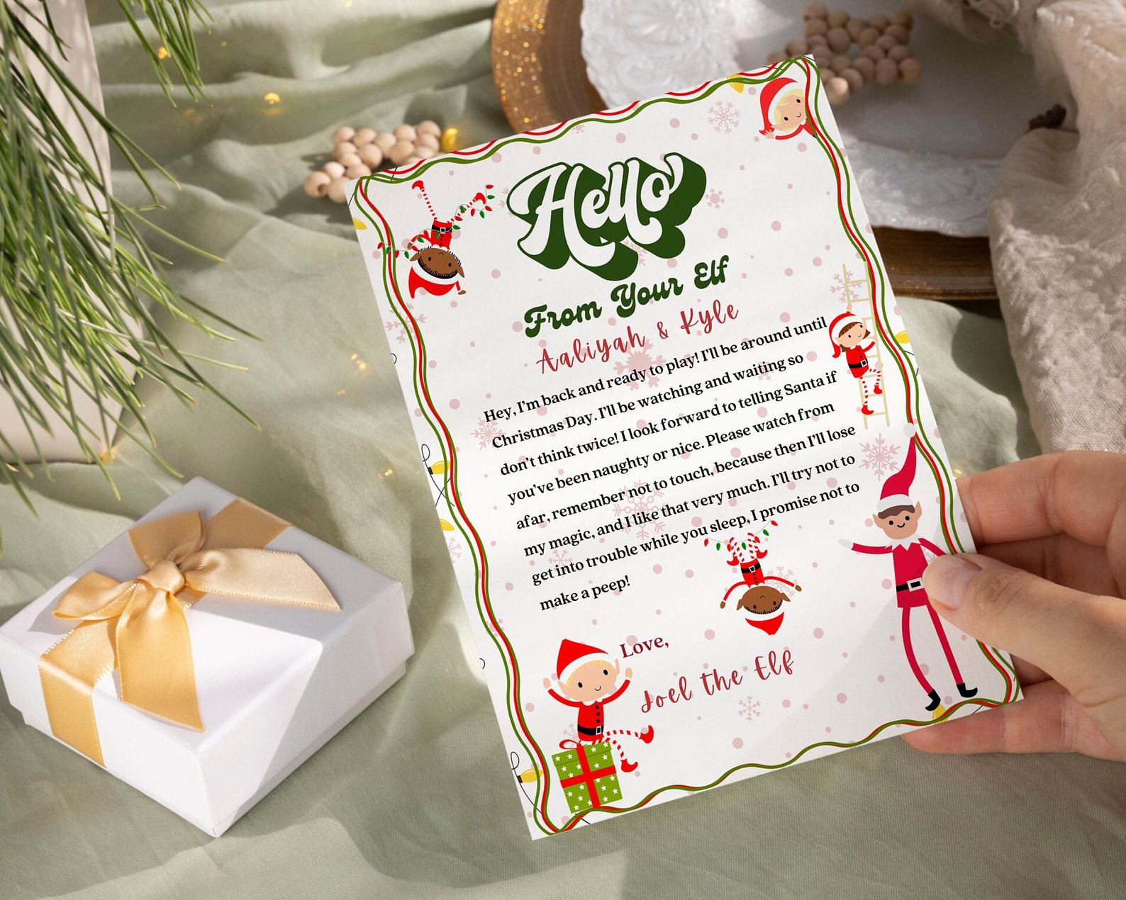 Elf Arrival Letter Editable Elf Welcome Letter Printable - Etsy