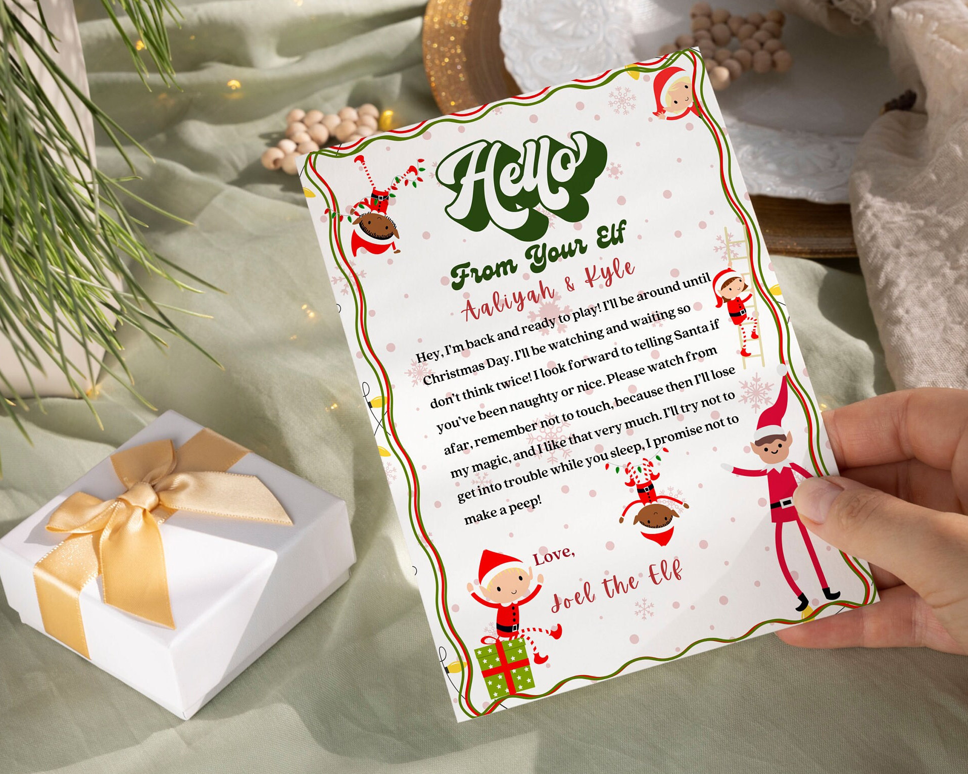Elf Arrival Letter Editable Elf Welcome Letter Printable - Etsy