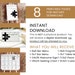 Puzzle Wedding Invitation Suite, Seating Chart Template (digital ...