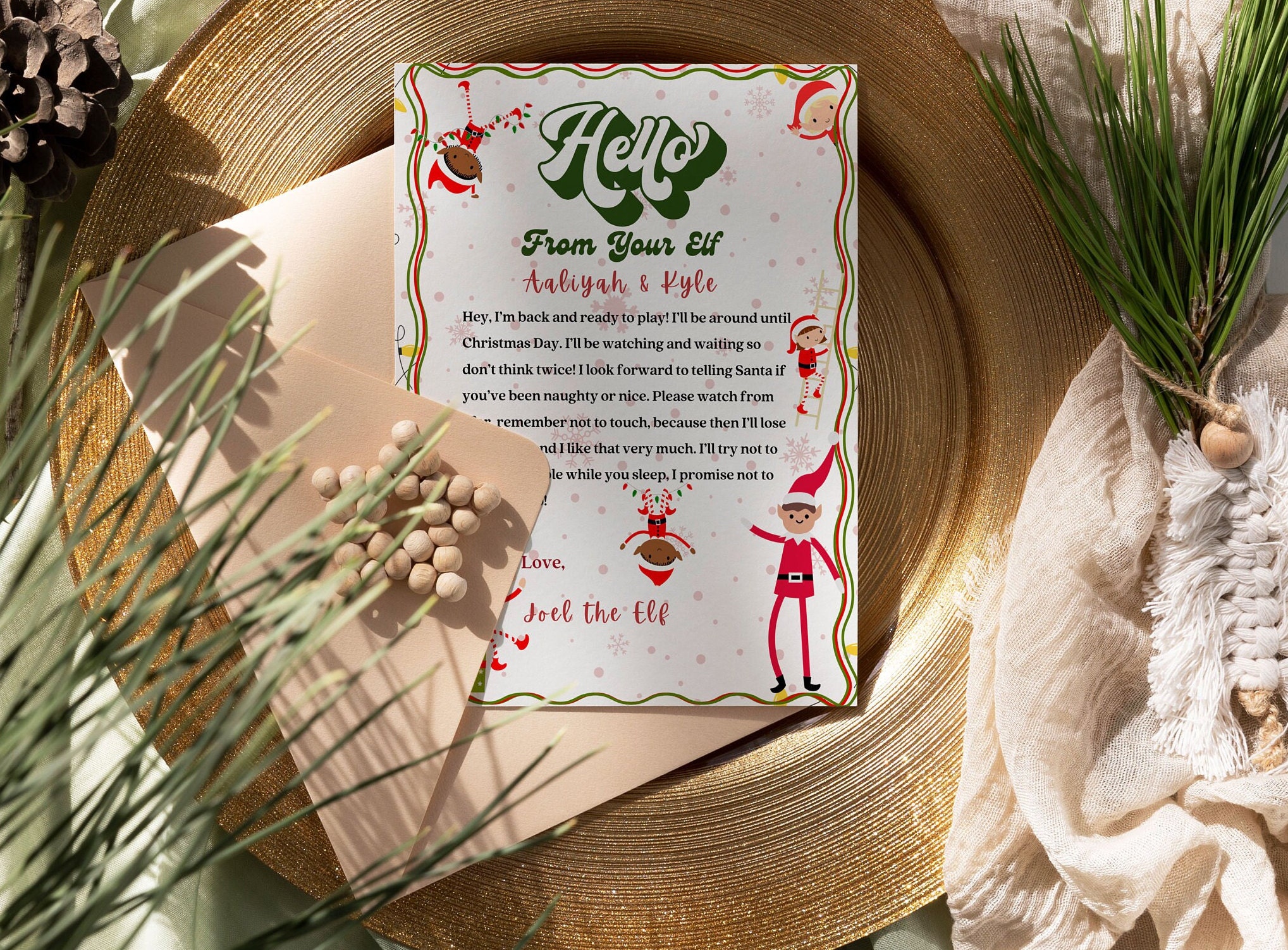 Elf Arrival Letter Editable Elf Welcome Letter Printable - Etsy