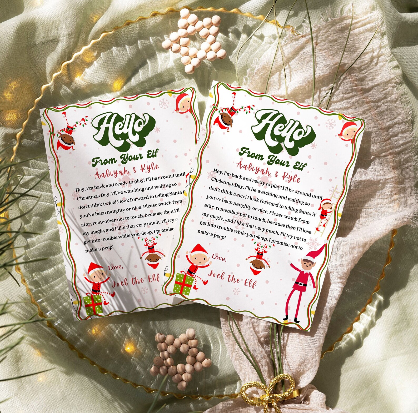 Elf Arrival Letter Editable Elf Welcome Letter Printable - Etsy