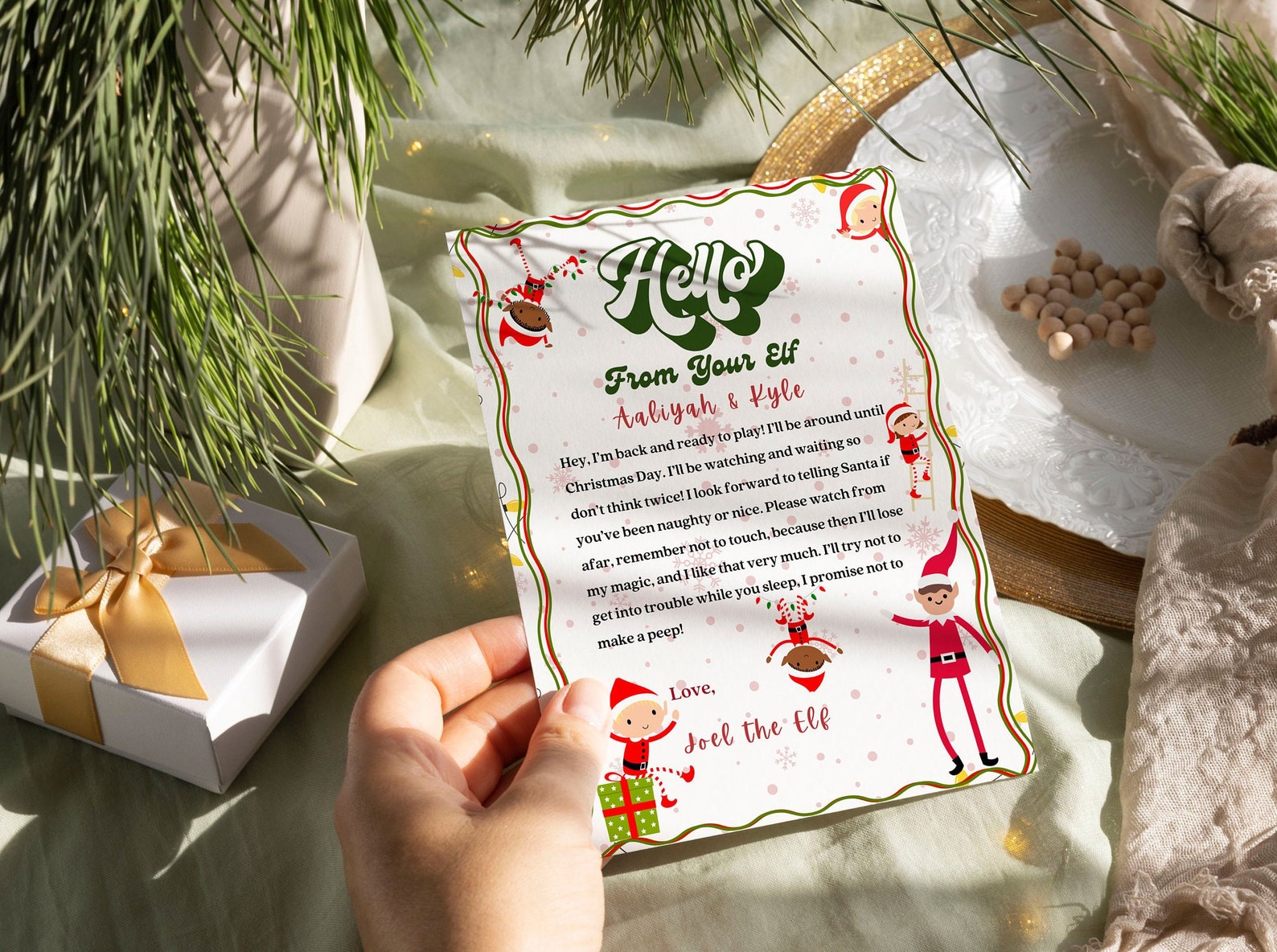 Elf Arrival Letter Editable Elf Welcome Letter Printable - Etsy