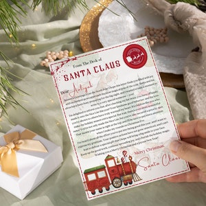 Editable Letter From Santa Printable Santa Letter Santa Stationary ...