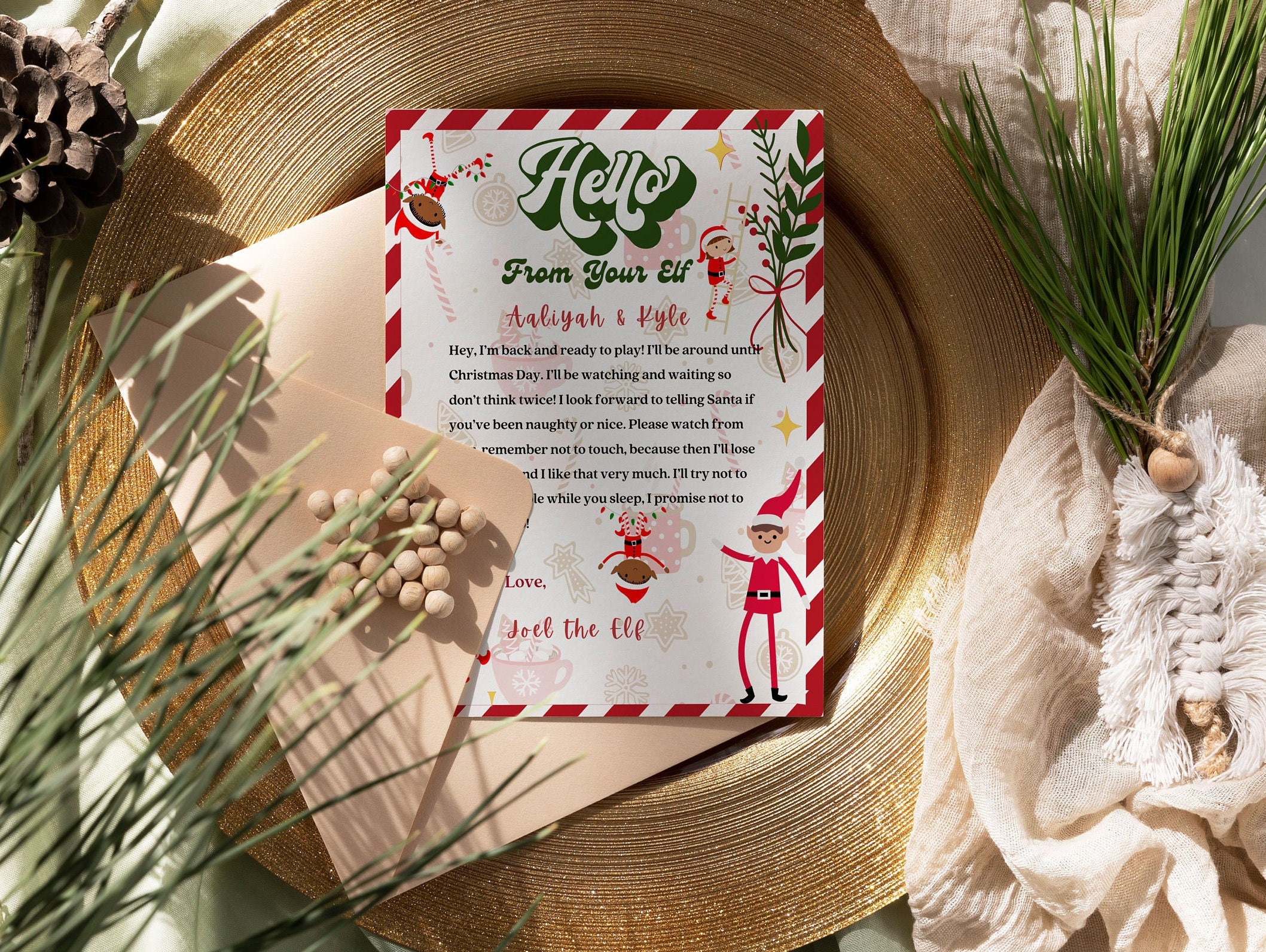 Elf Arrival Letter Editable Elf Welcome Letter Printable - Etsy