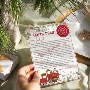 Editable Letter From Santa Printable Santa Letter Santa Stationary ...