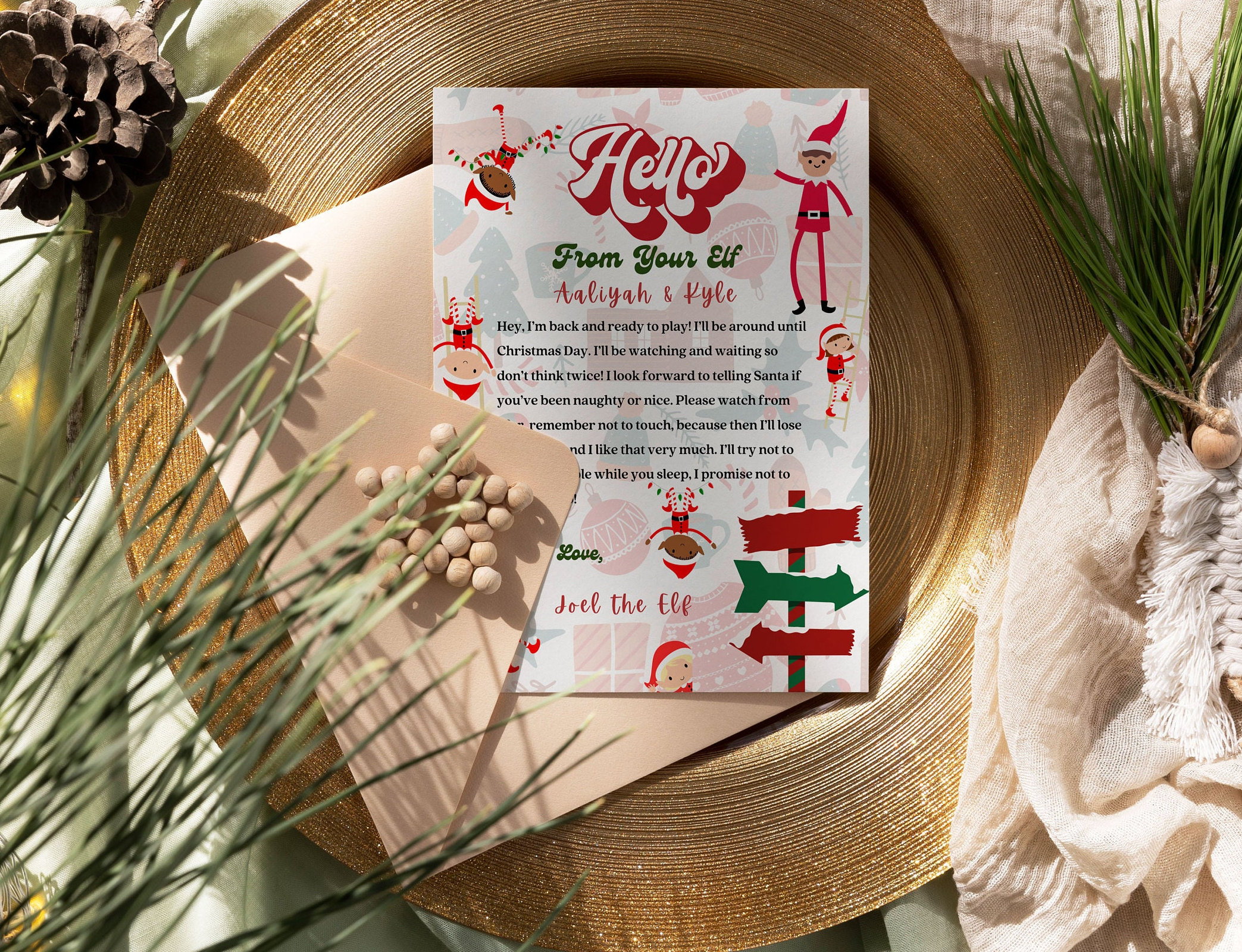 Elf Arrival Letter Editable Elf Welcome Letter Printable - Etsy