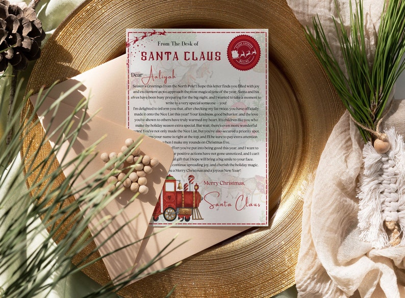 Editable Letter From Santa Printable Santa Letter Santa Stationary ...
