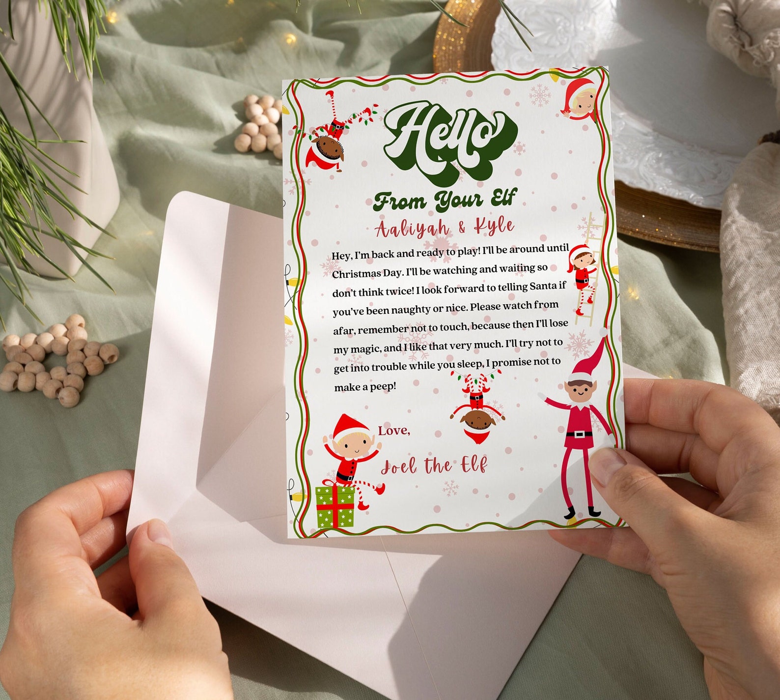 Elf Arrival Letter Editable Elf Welcome Letter Printable - Etsy