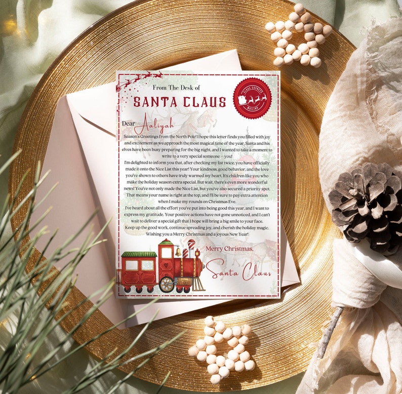 Editable Letter From Santa Printable Santa Letter Santa Stationary ...