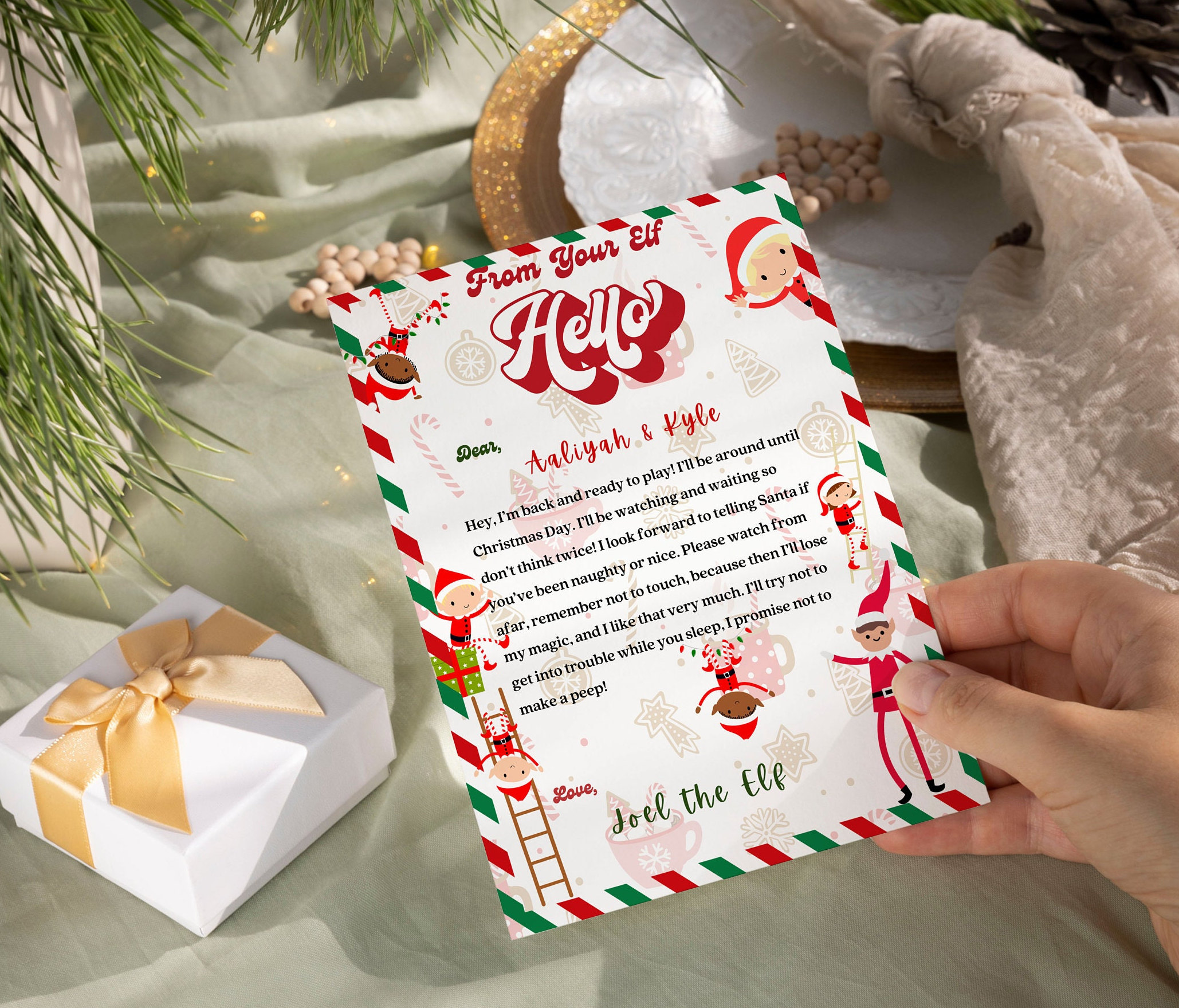 Elf Arrival Letter Editable Elf Welcome Letter Printable - Etsy