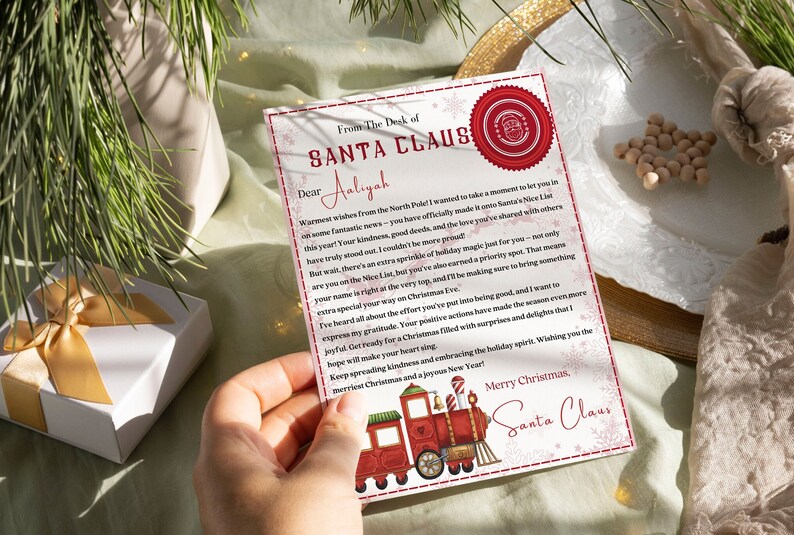 Editable Letter From Santa Printable Santa Letter Santa Stationary ...