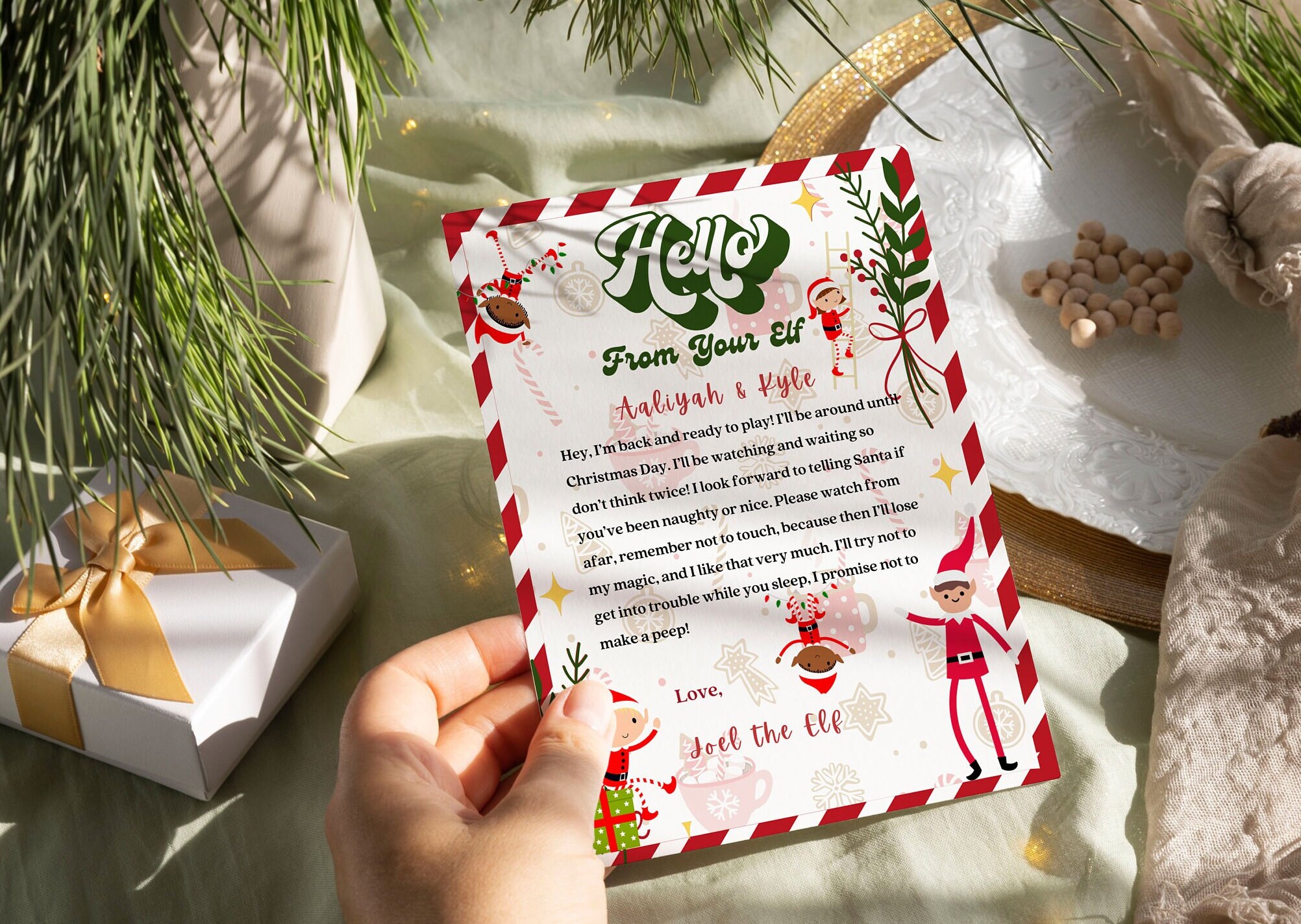 Elf Arrival Letter Editable Elf Welcome Letter Printable - Etsy