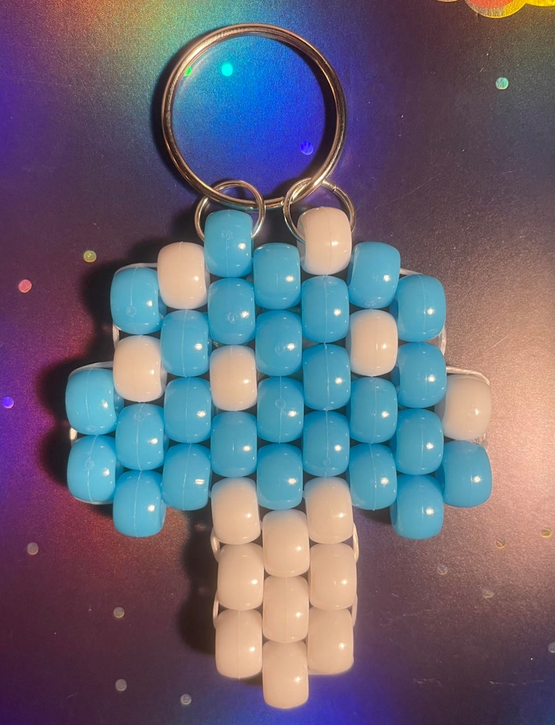 Mushroom Kandi Keychain - Etsy