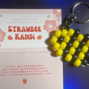 Bee Kandi Keychain - Etsy