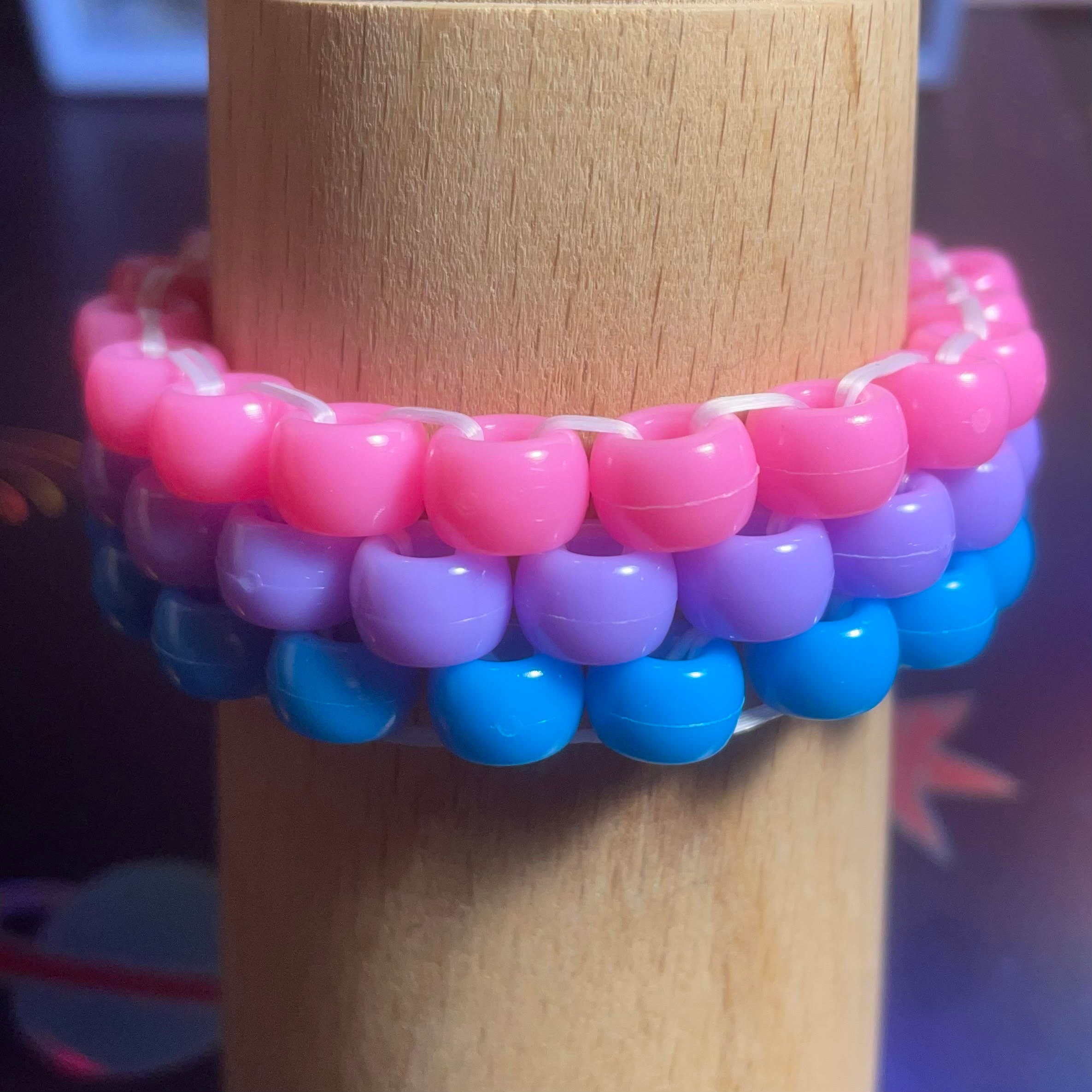 Flat Stitch Kandi Bracelet - Etsy