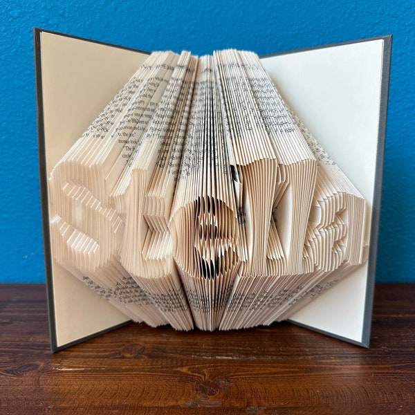 Folded Book Sculpture - Etsy
